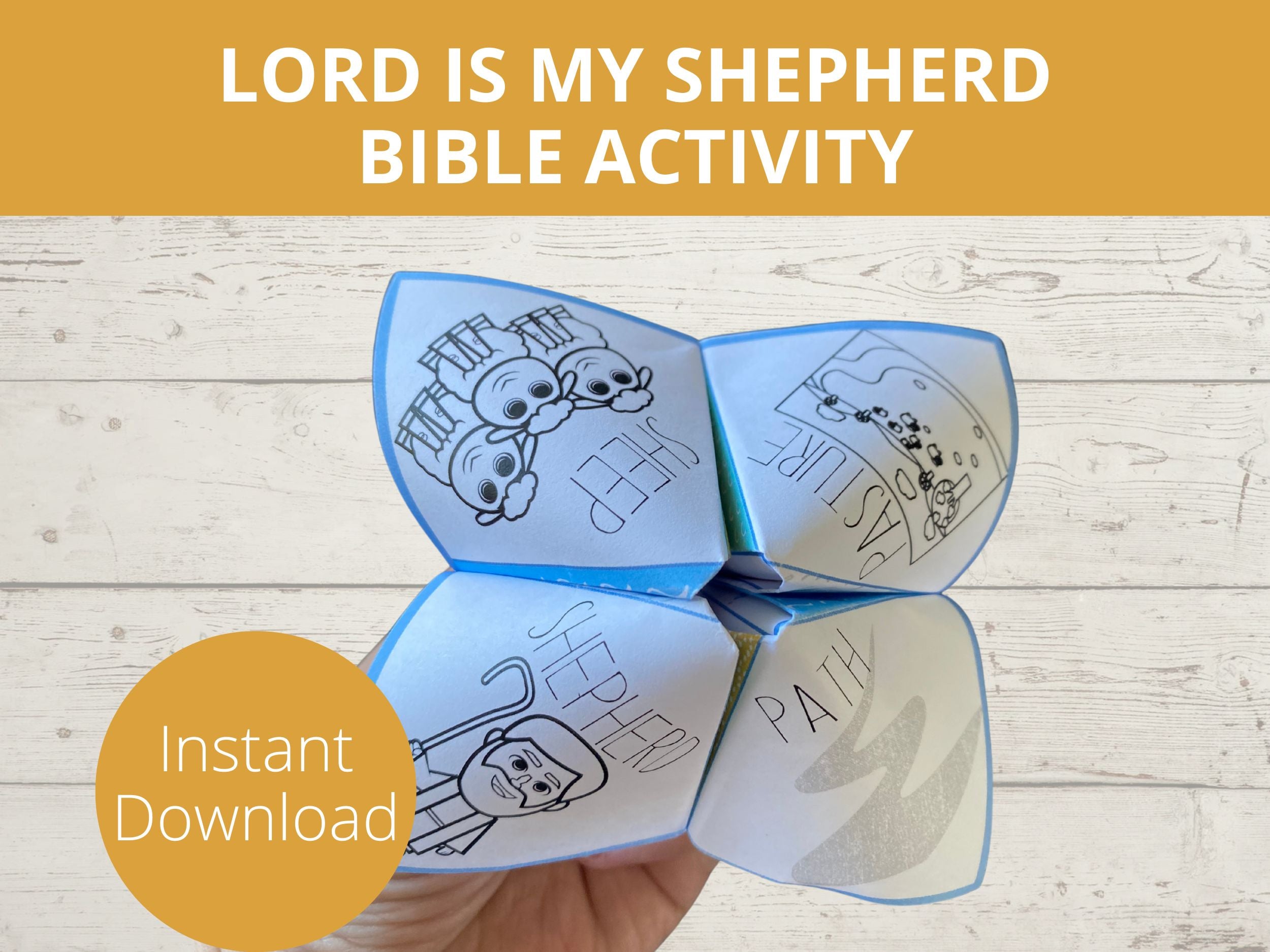 Lord is my Shepherd Cootie Catcher – Stored Up Treasure