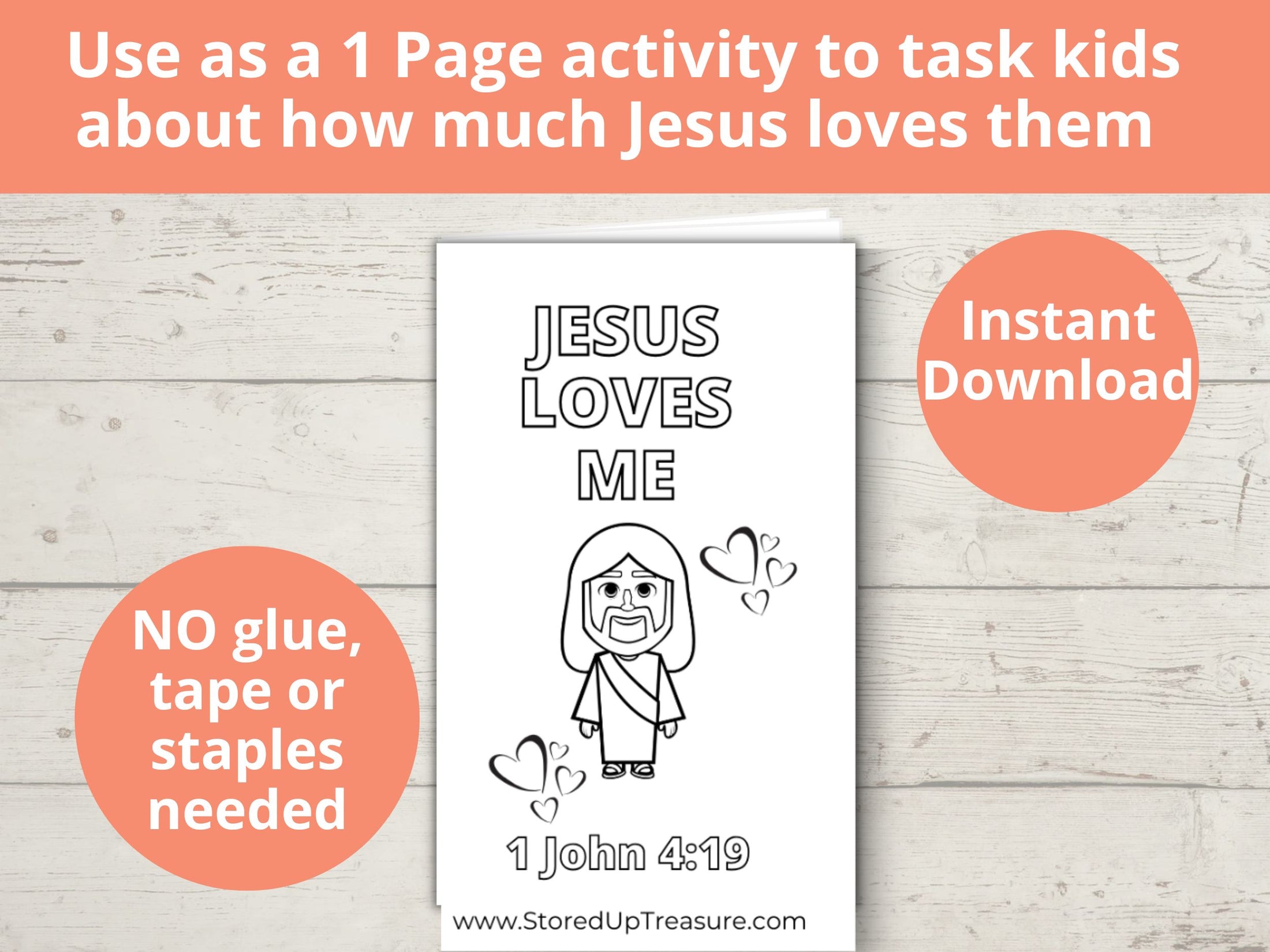 Jesus Loves Me Mini Book – Stored Up Treasure