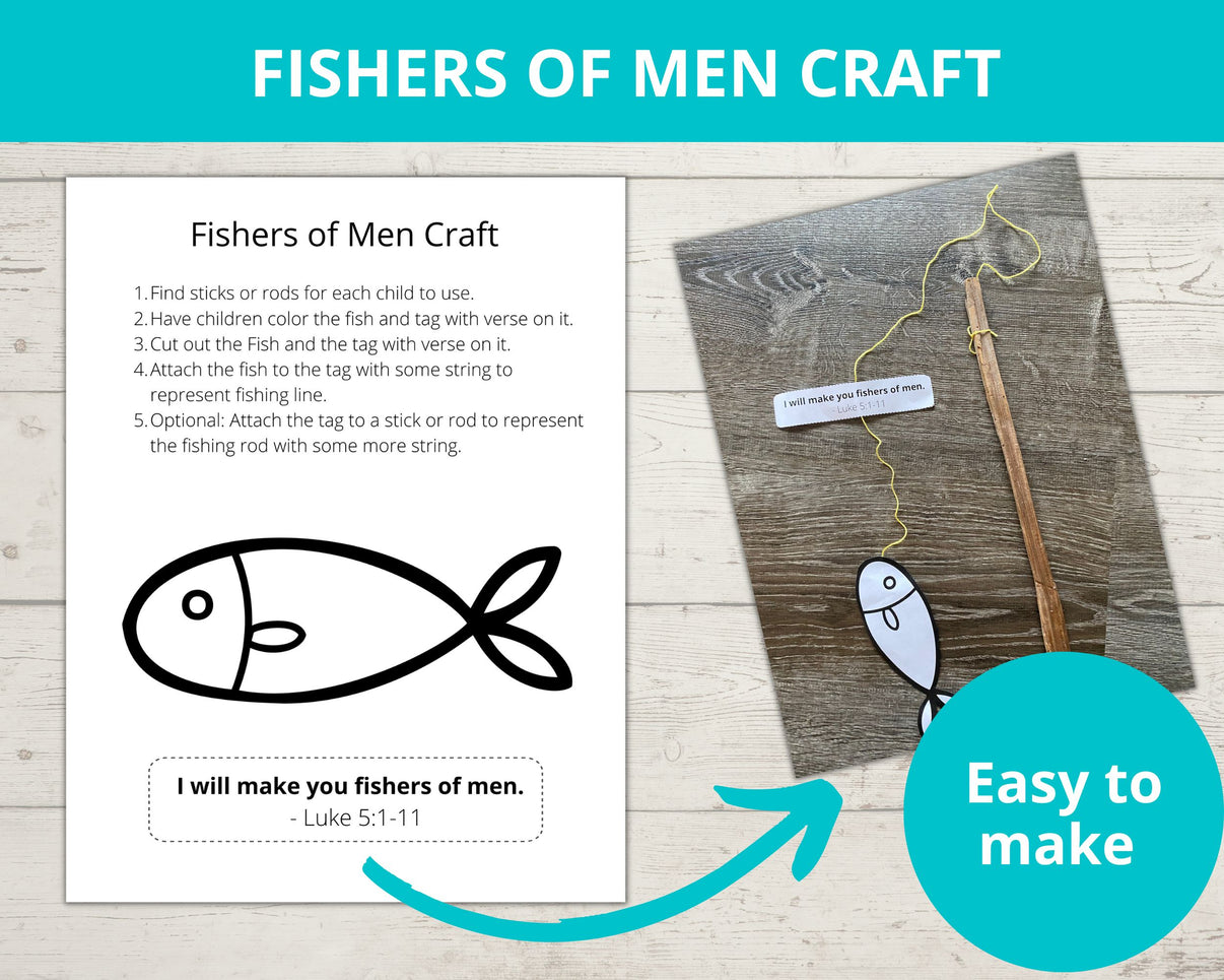 Fishers of Men Printable Activity Pack – Stored Up Treasure