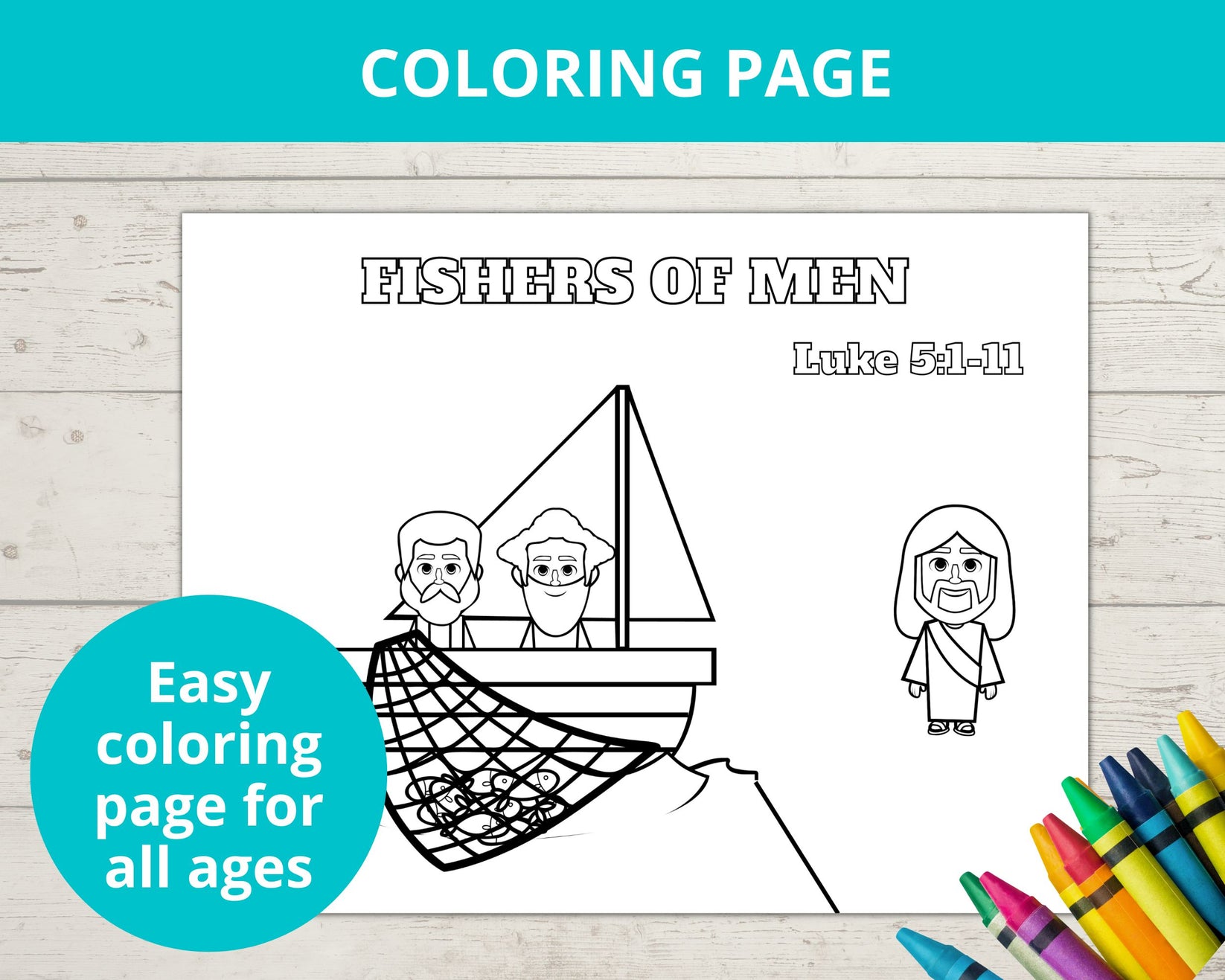 Fishers of Men Printable Activity Pack – Stored Up Treasure