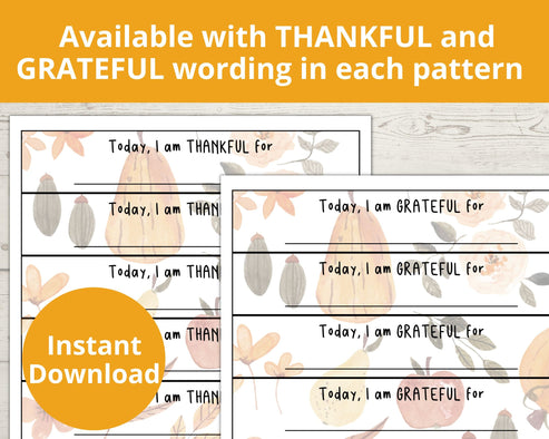 Thanksgiving Printable Gratitude Paper Chain – Stored Up Treasure