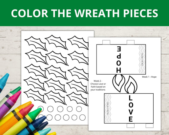 Christmas Printable Advent Wreath – Stored Up Treasure