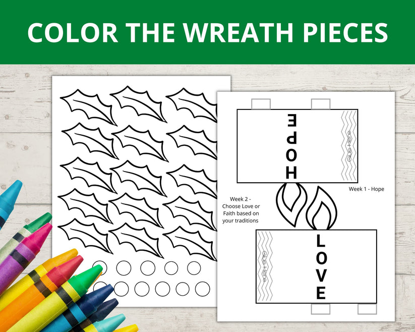 Christmas Printable Advent Wreath – Stored Up Treasure