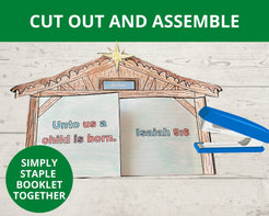 Christmas Nativity Scene Printable Flap Book – Stored Up Treasure