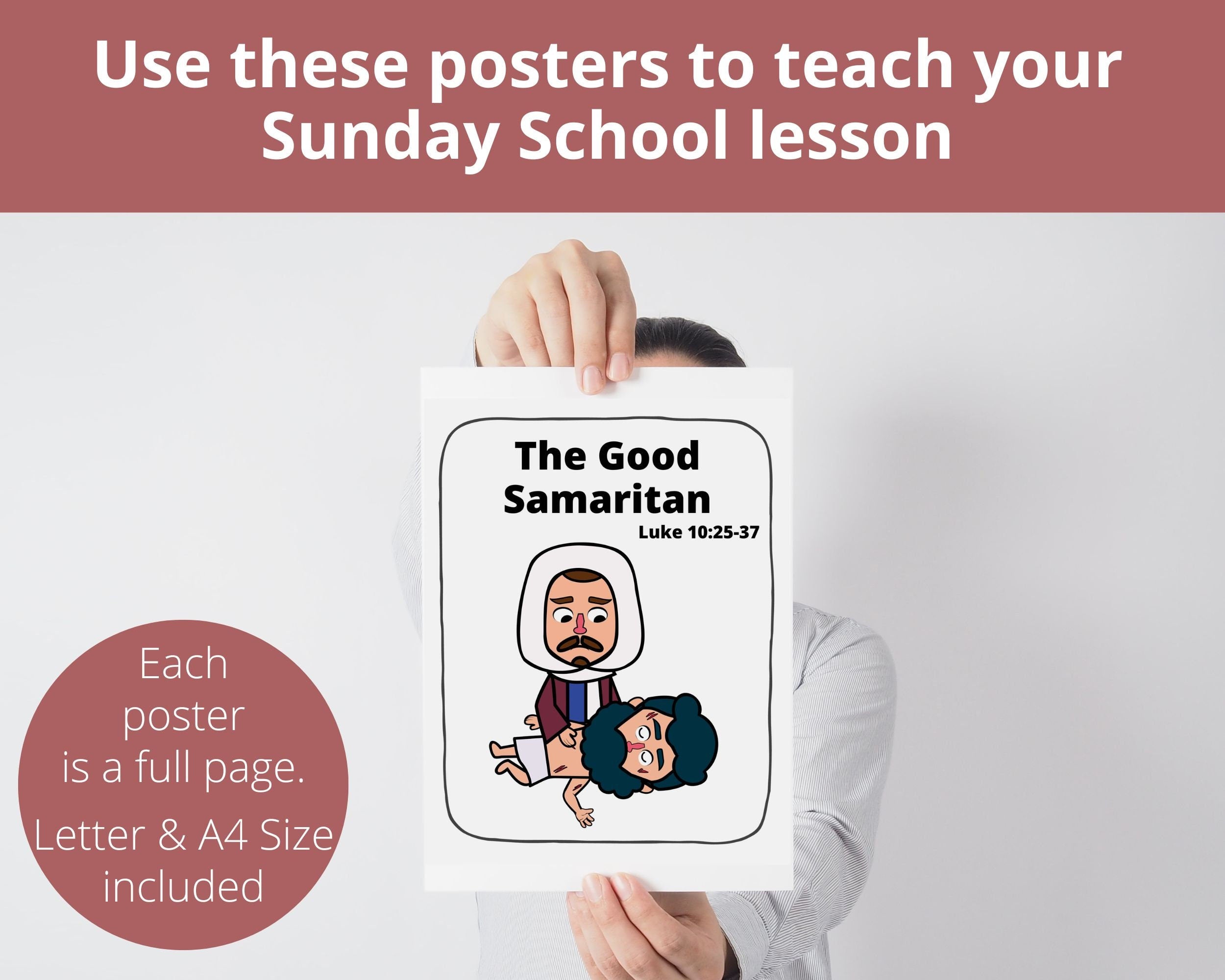 Good Samaritan Printable Posters and Coloring Pages – Stored Up Treasure