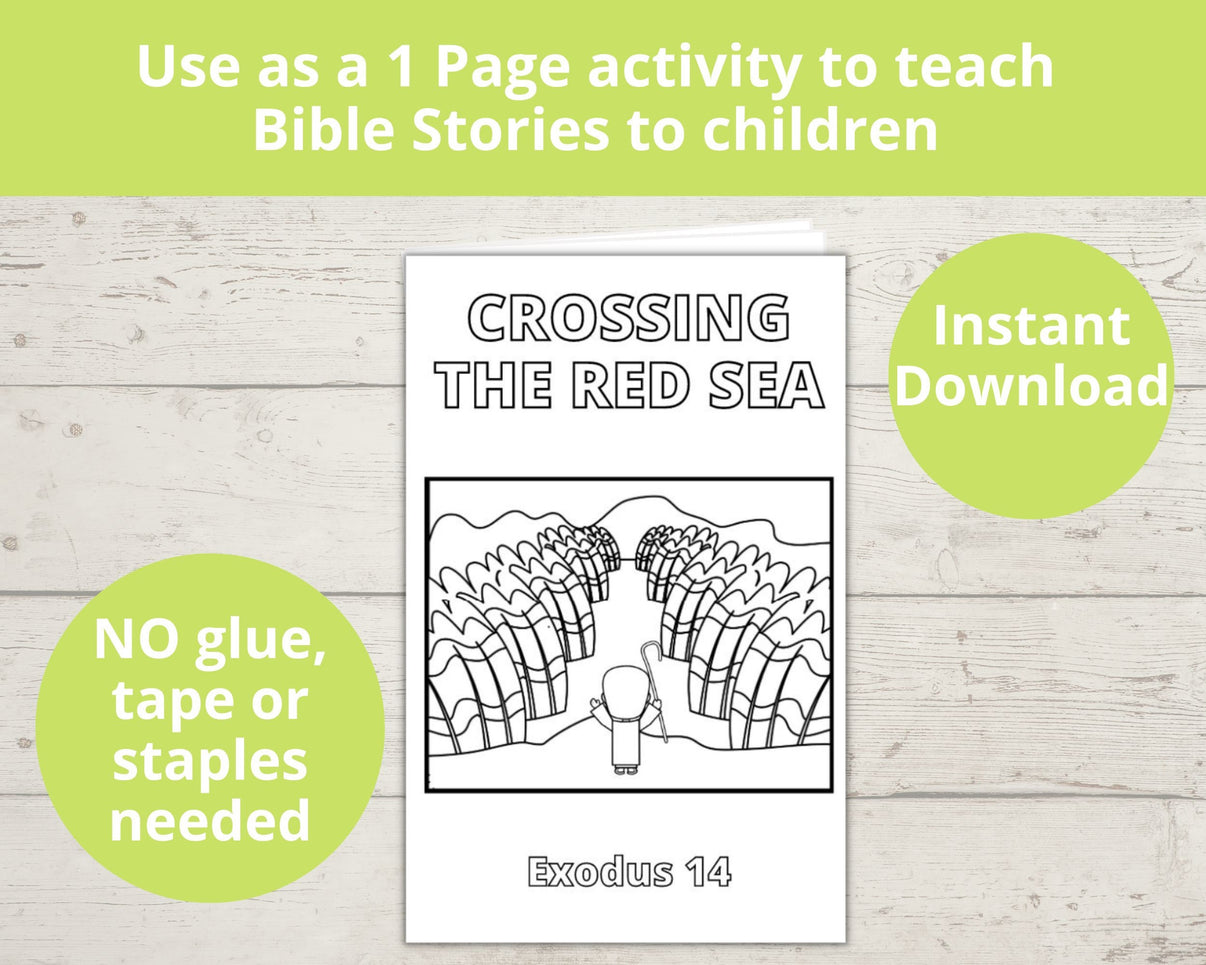 Crossing the Red Sea Printable Mini Book – Stored Up Treasure