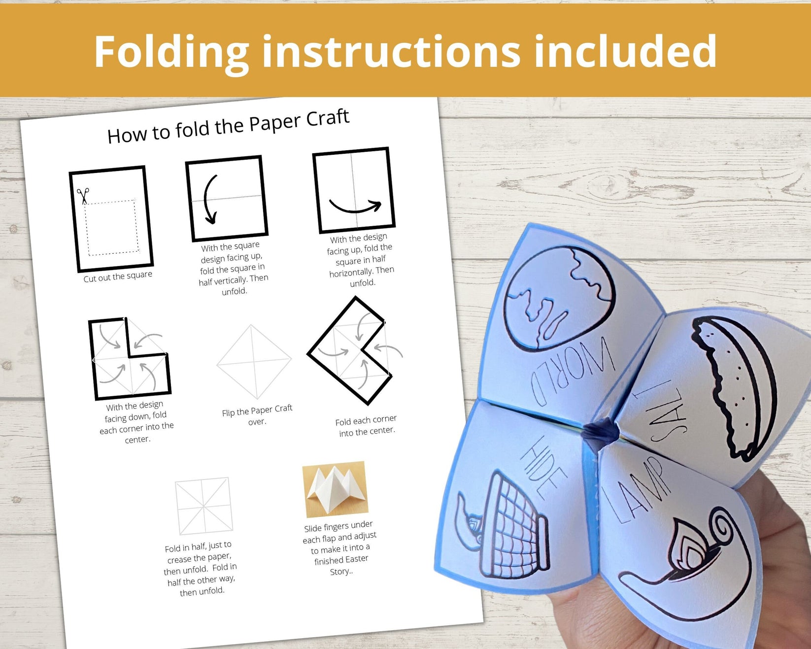 Let your Light Shine Printable Cootie Catcher – Stored Up Treasure