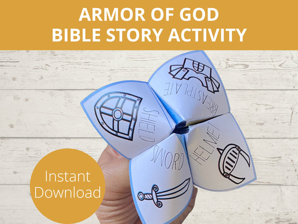 Armor of God Printable Cootie Catcher – Stored Up Treasure