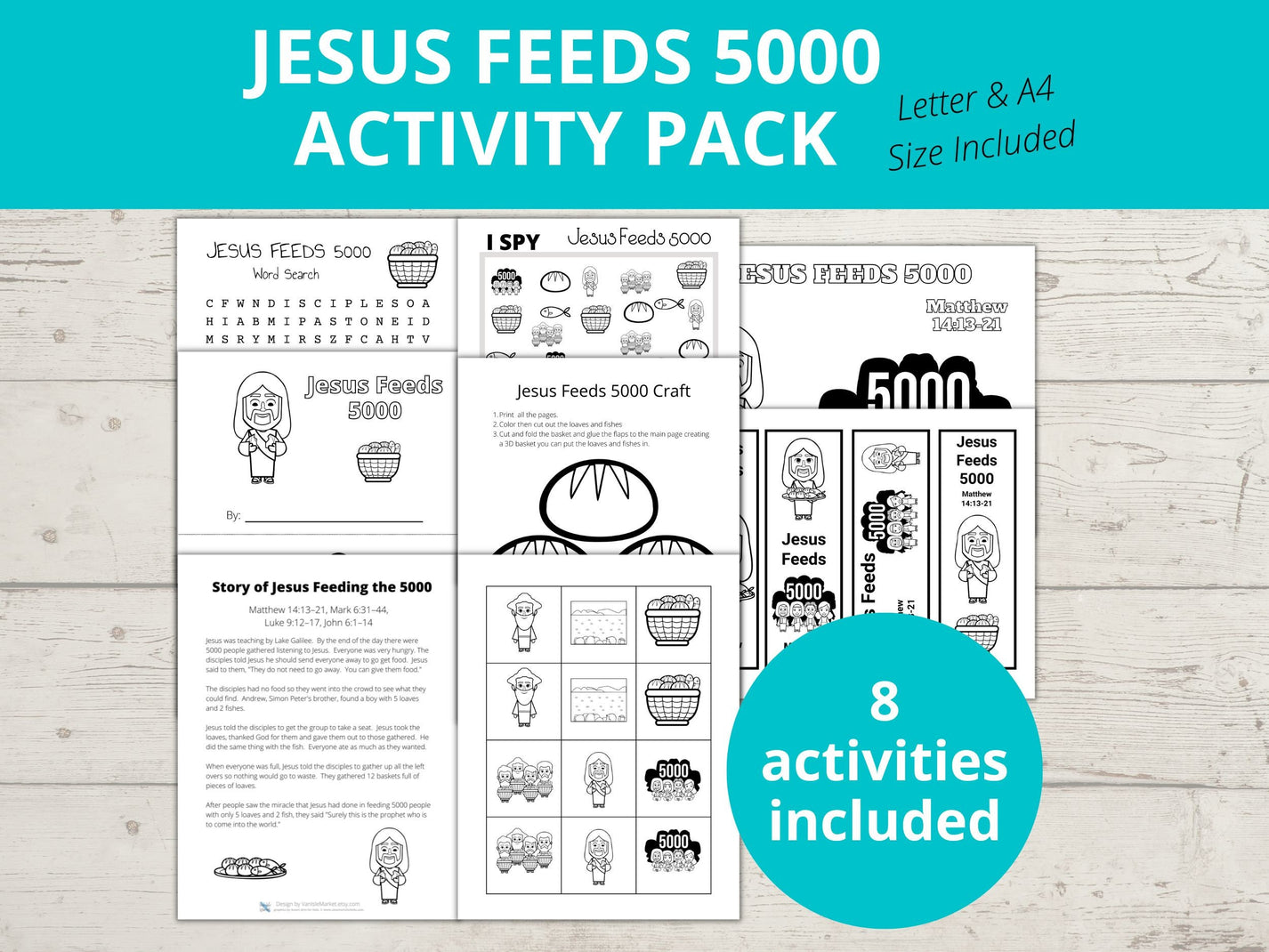 Jesus Feeds 5000 Printable Activity Pack – Stored Up Treasure