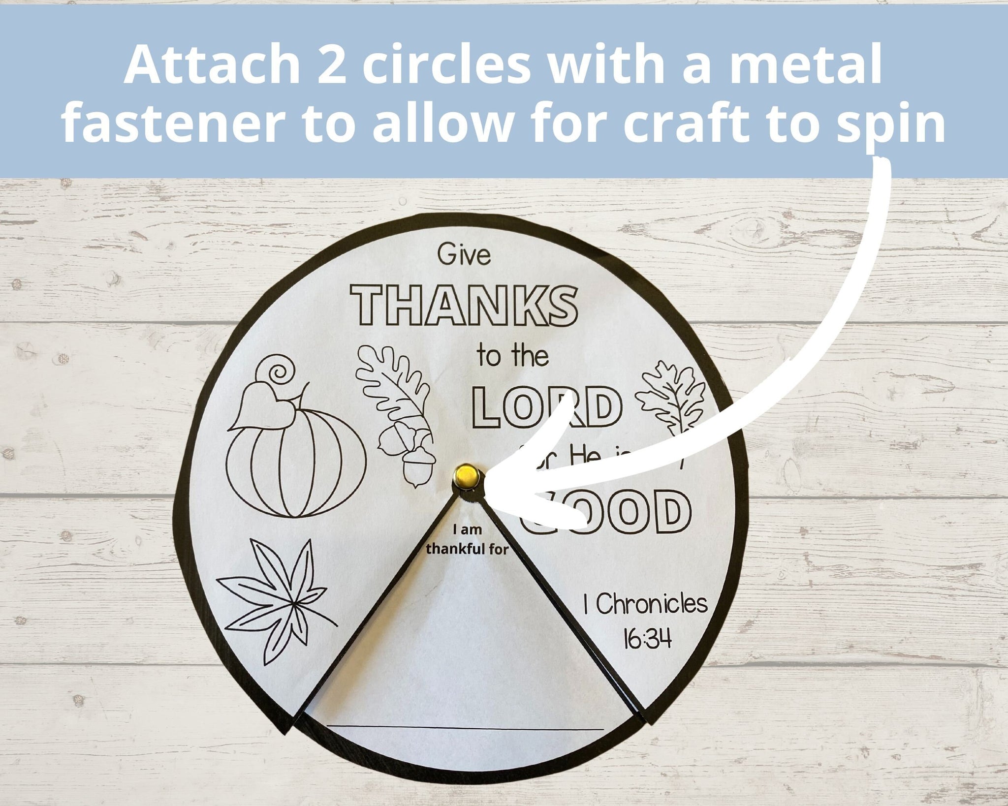 I am Thankful for Printable Spinner – Stored Up Treasure